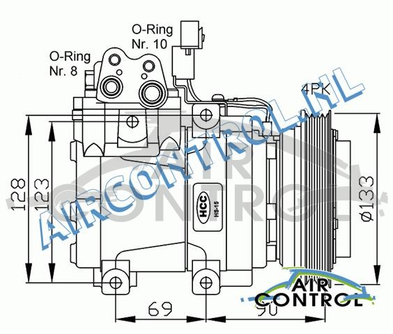 Airco compressor - 910339 - Aircontrol | Groothandel Airco Onderdelen